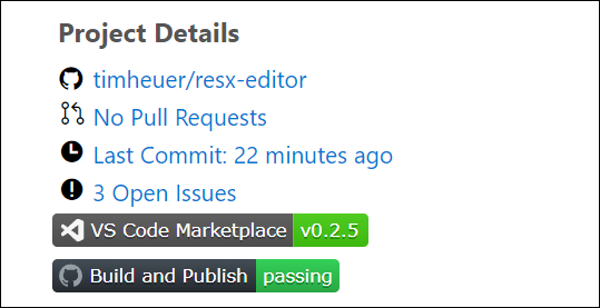 VS Code Marketplace listing with badges